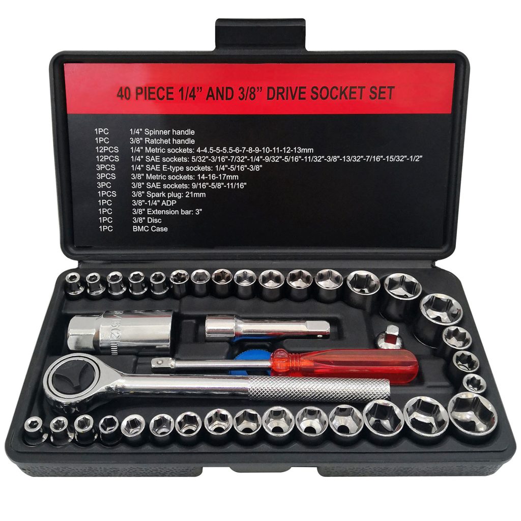 40pc ¼in and 3/8in Drive Socket Set 67133 - Welcome to Actiasgear