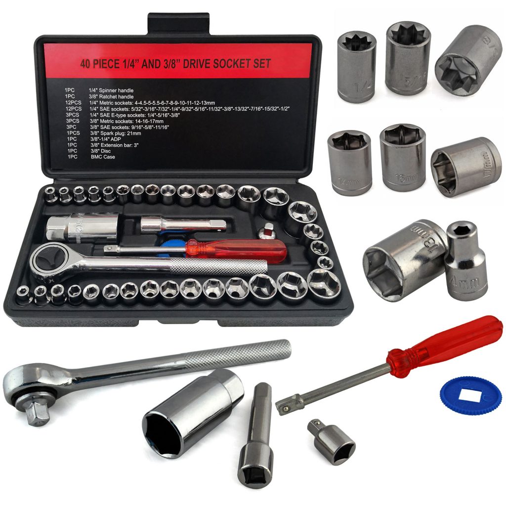 40pc ¼in and 3/8in Drive Socket Set 67133 - Welcome to Actiasgear