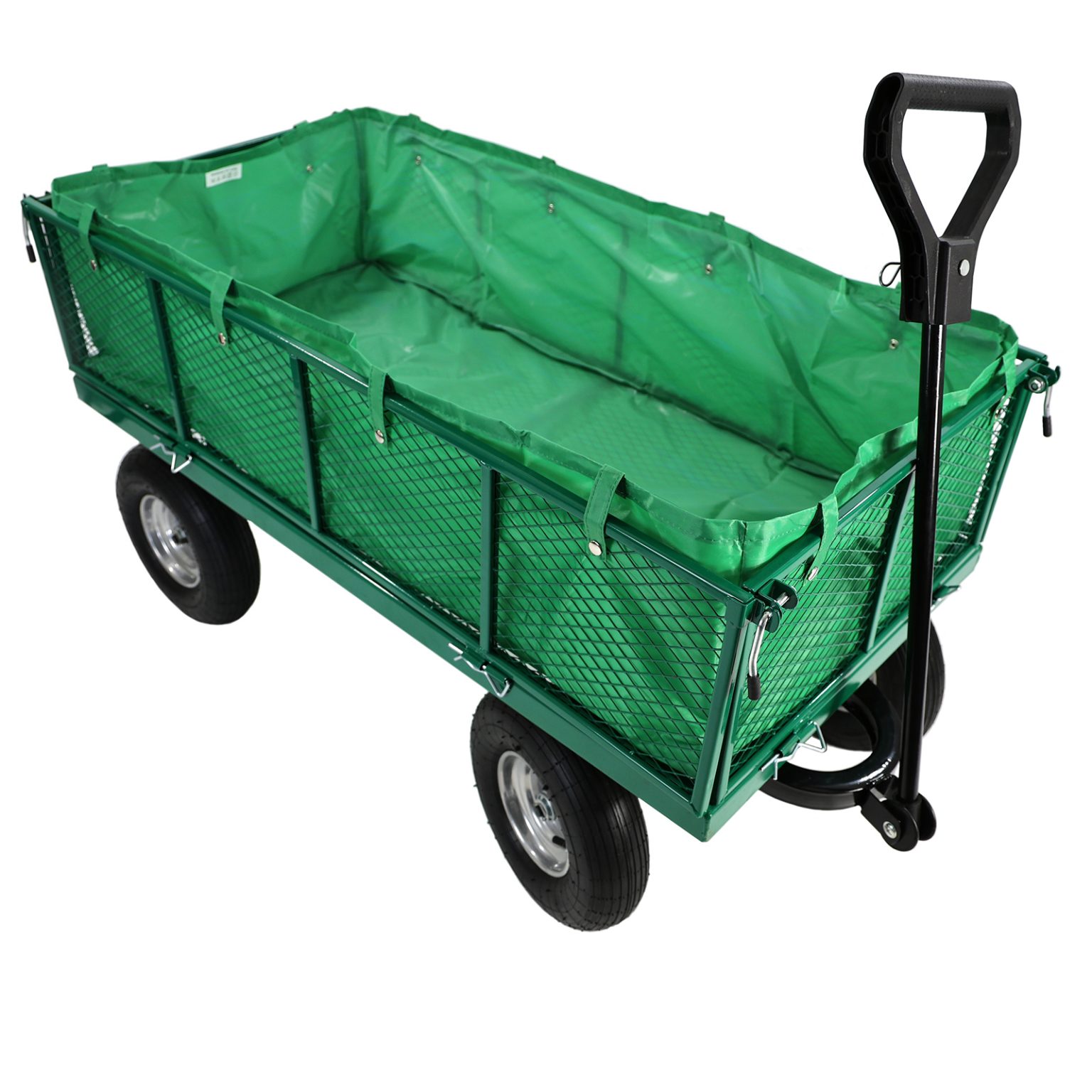 Heavy Duty Garden Cart - 500kg Load w/Folding Sides (FED23255)